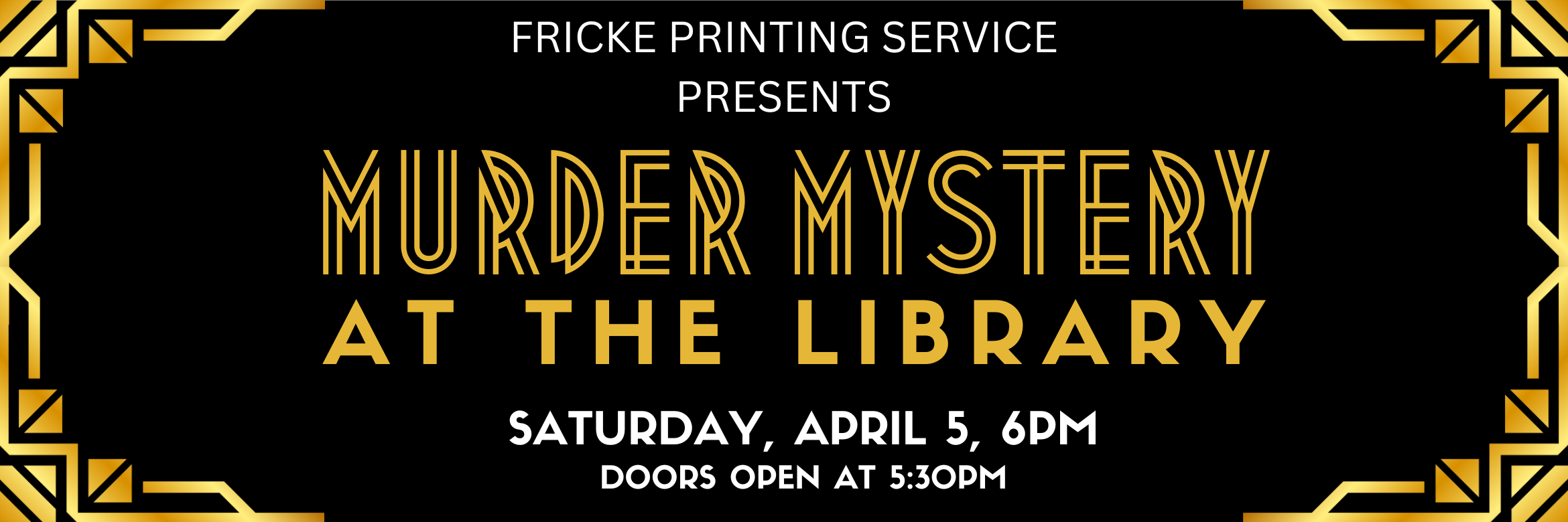 Murder Mystery at the Library Fundraiser | Manitowoc Public Library